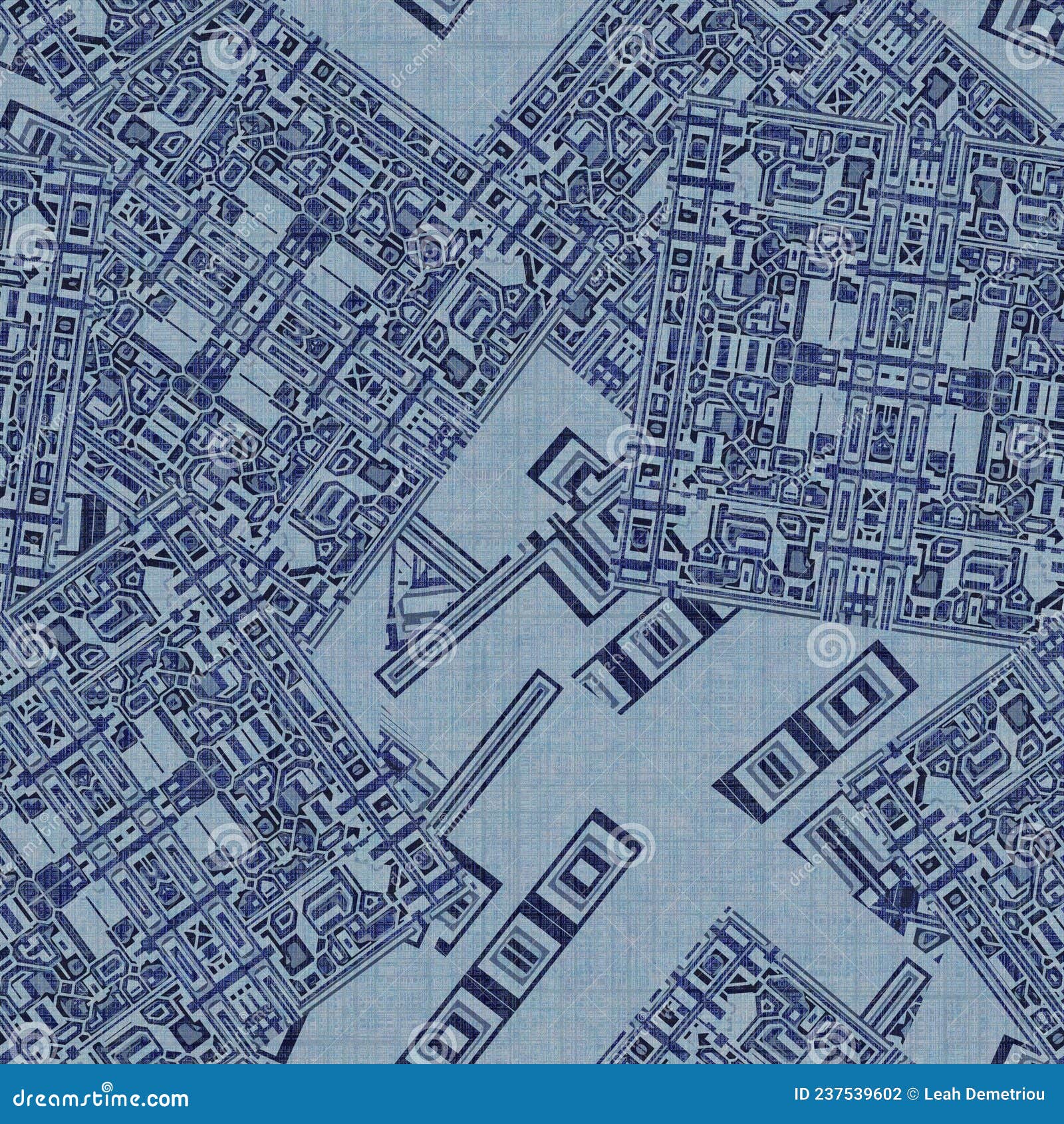 Grunge Denim Random Geometric Acid Wash Seamless Texture Material ...