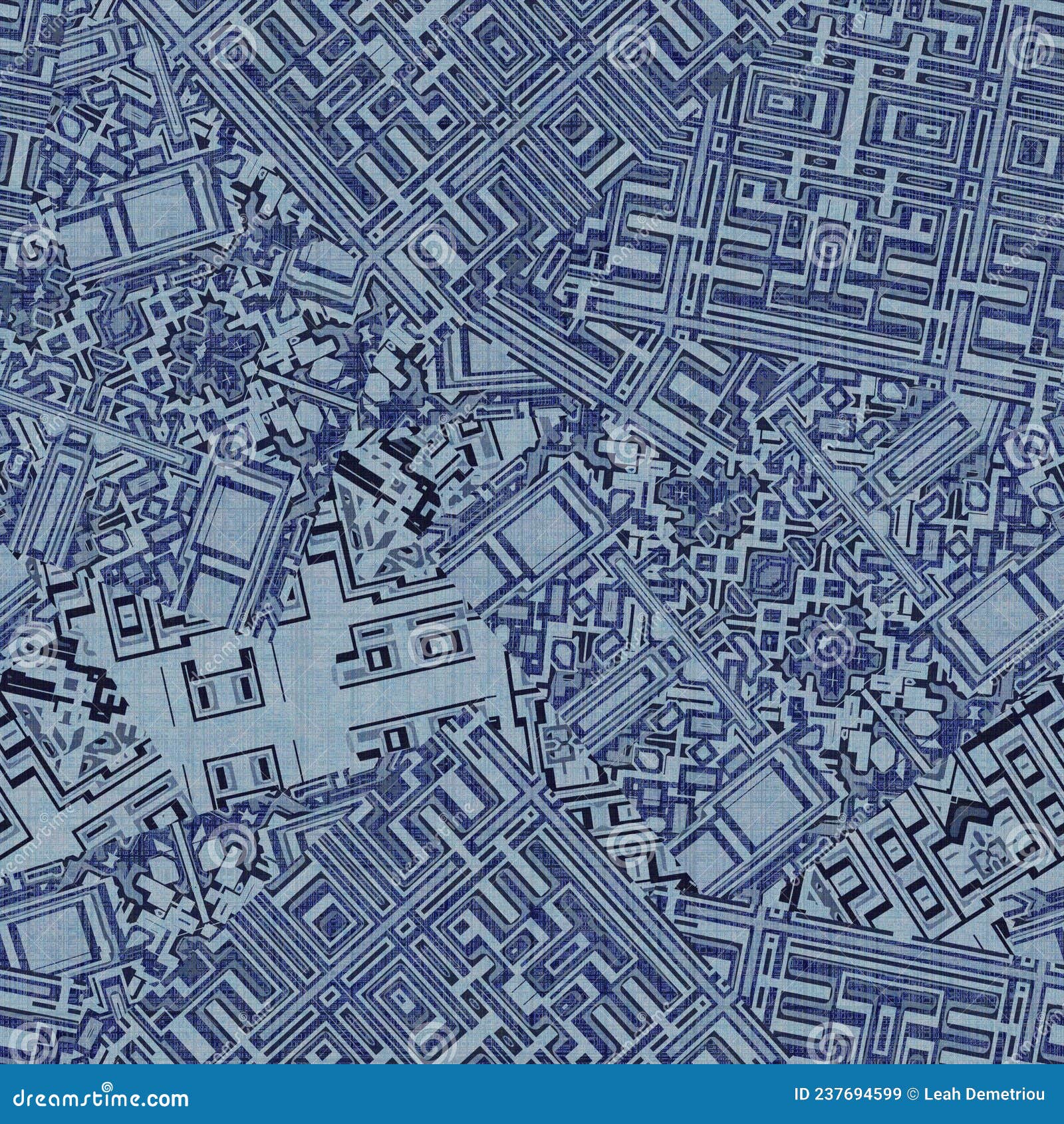 Grunge Denim Random Geometric Acid Wash Seamless Texture Material ...