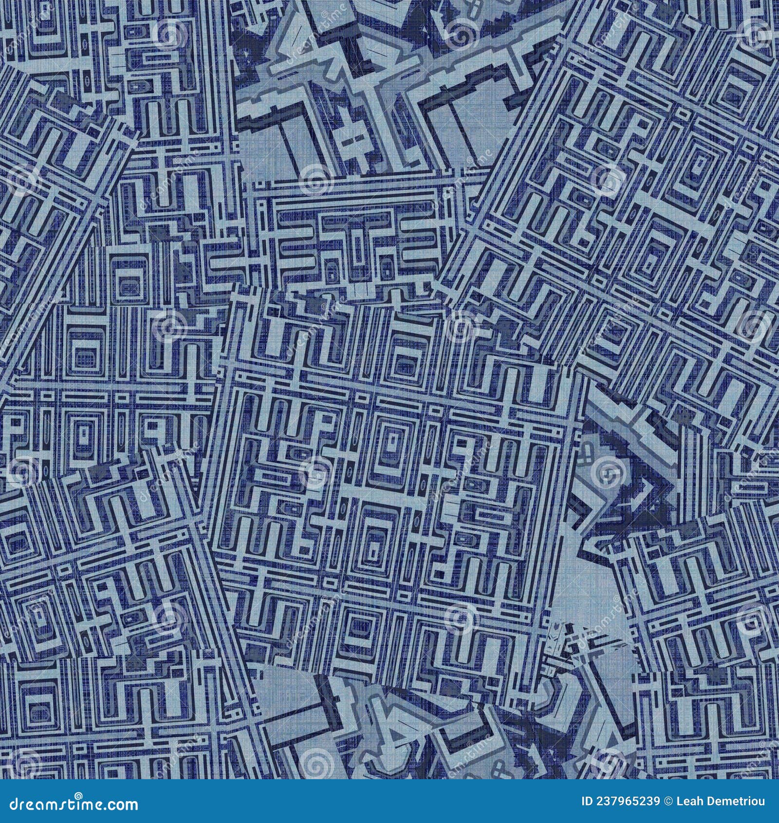 Grunge Denim Random Geometric Acid Wash Seamless Texture Material ...