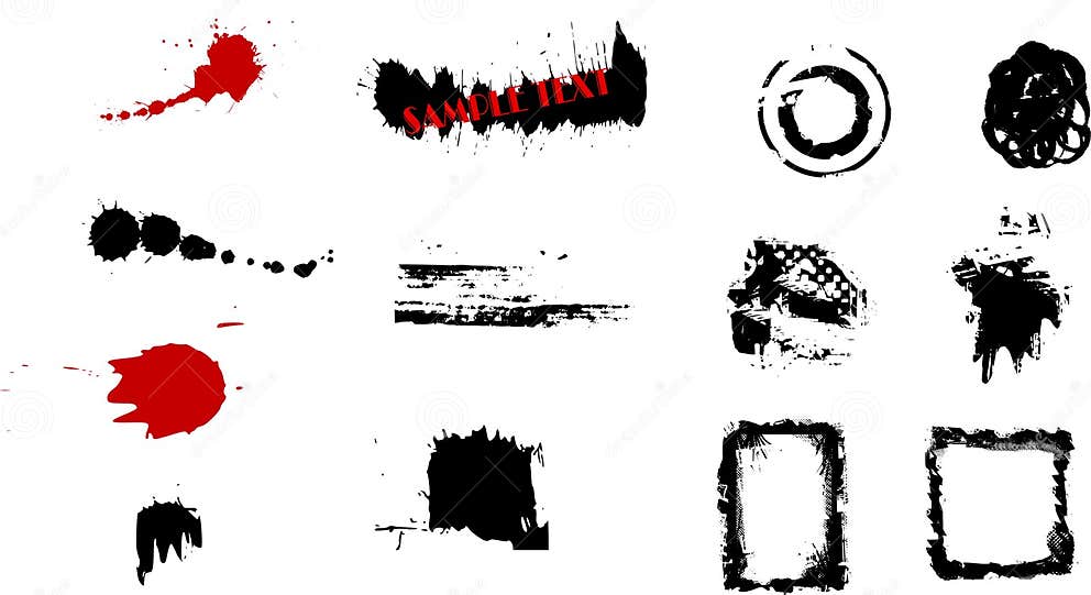 Grunge Design Elements stock vector. Illustration of banner - 3282027