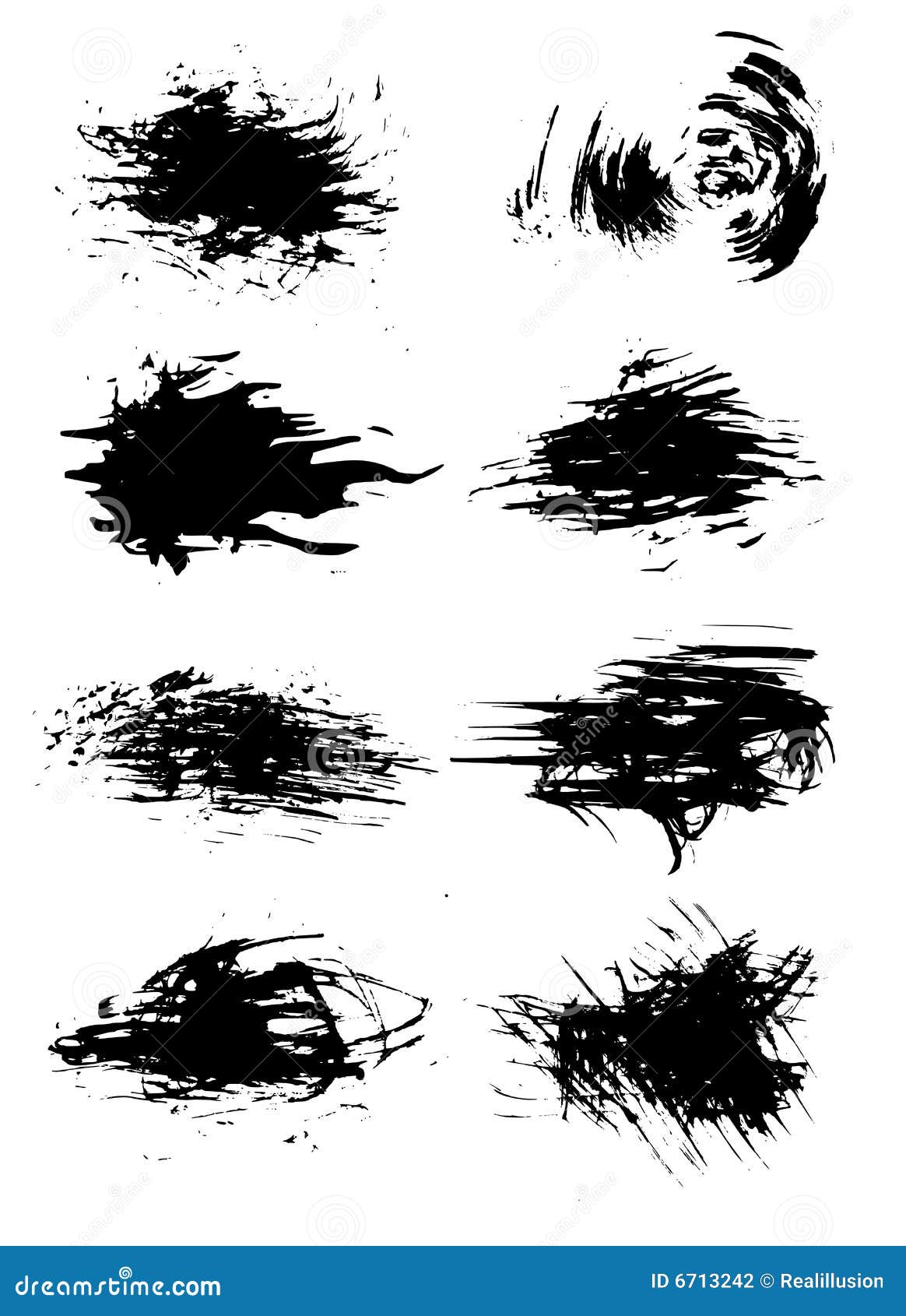 Grunge design elements stock illustration. Illustration of brush - 6713242