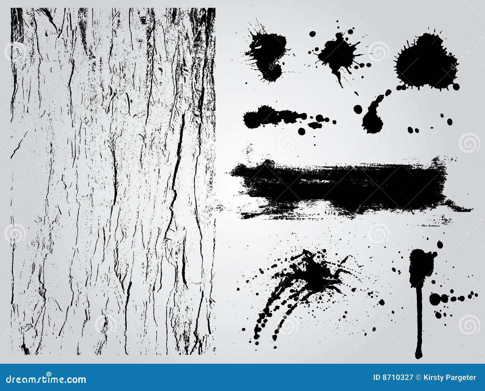 Grunge design elements stock vector. Illustration of black - 8710327