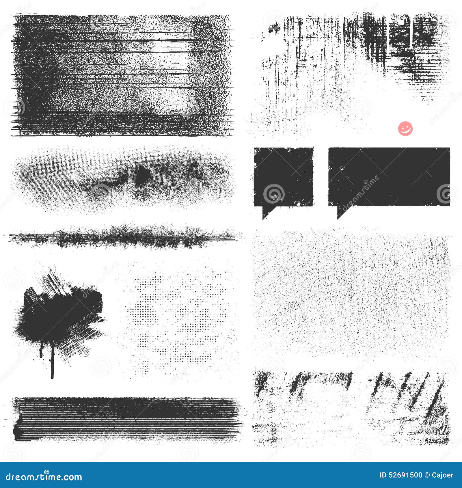 Grunge Design Elements stock vector. Illustration of splattered - 52691500