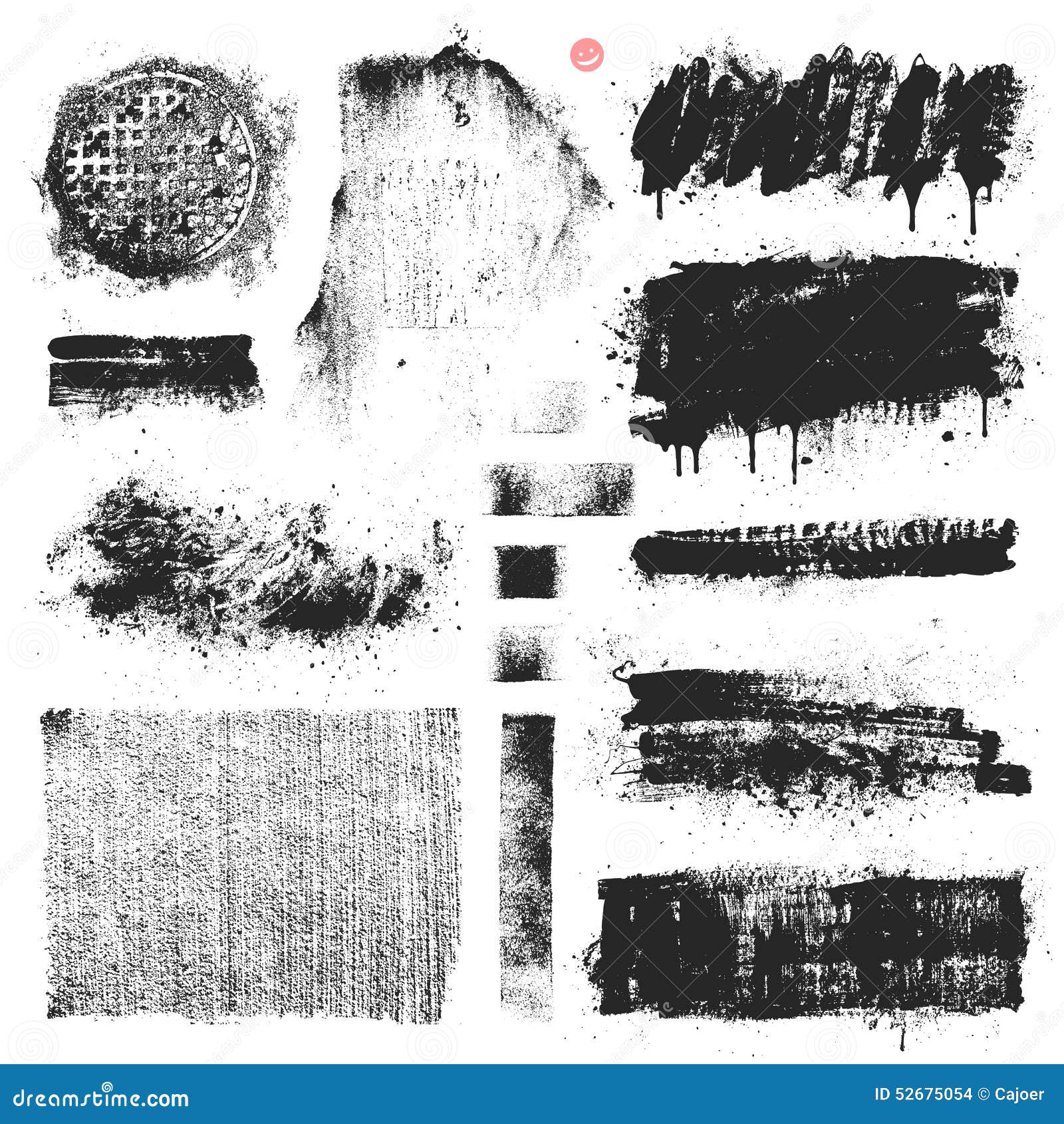 Grunge Design Elements stock vector. Illustration of stained - 52675054