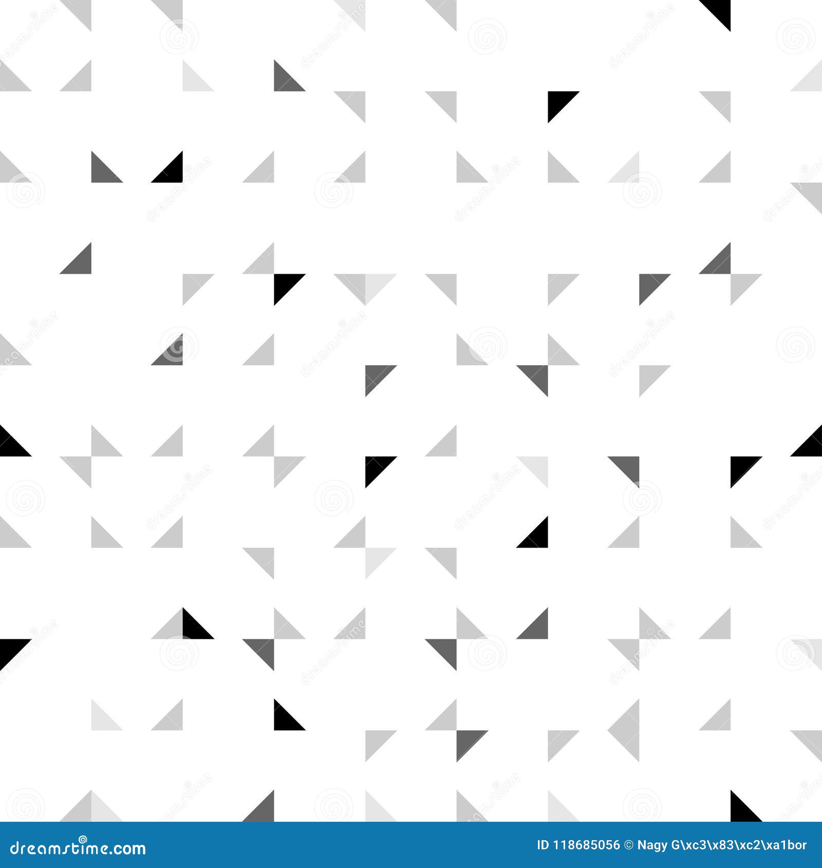 ROTATE TRIANGLE in SQUARE GRID. SEAMLESS GEOMETRIC PATTERN VECTOR Stock ...