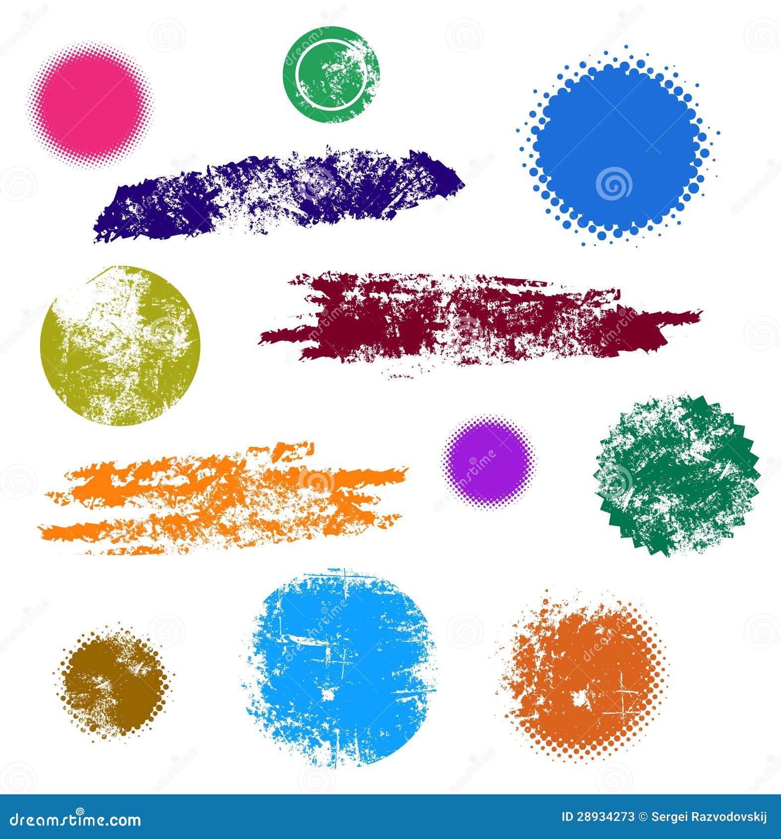 Grunge Design Set stock vector. Illustration of sketch - 28934273