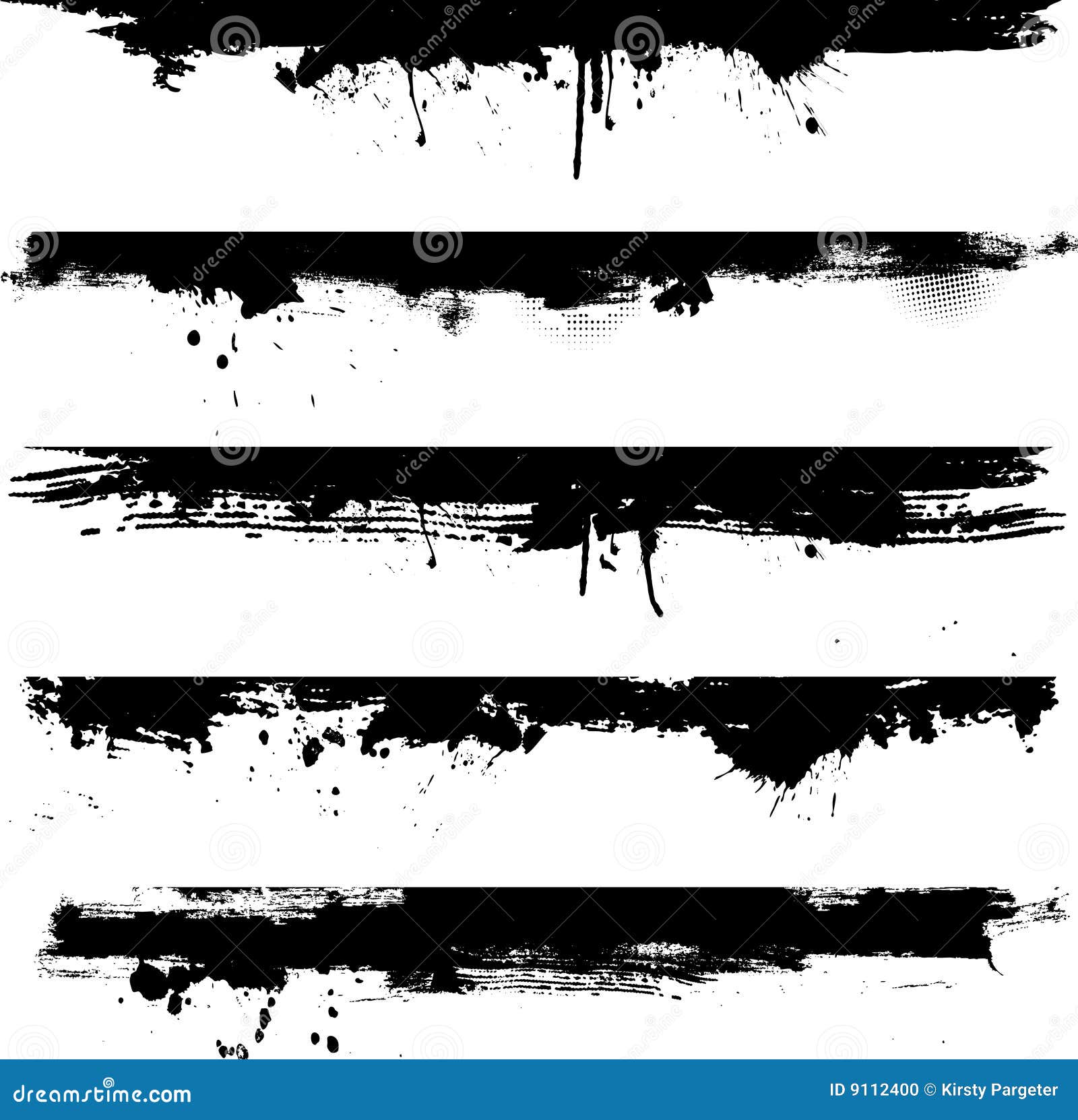 Grunge detail for borders stock vector. Illustration of splat - 9112400