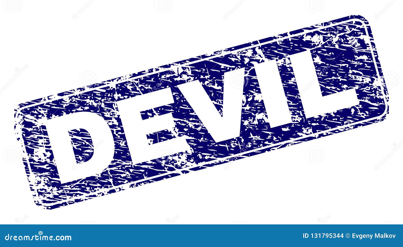 Grunge DEVIL Framed Rounded Rectangle Stamp Stock Vector - Illustration ...