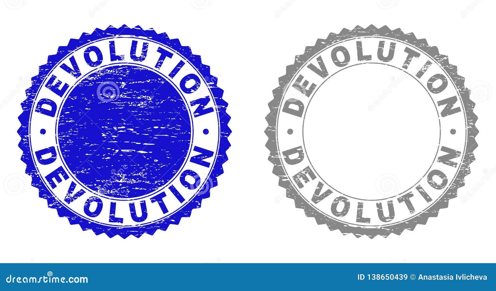 Grunge DEVOLUTION Textured Stamps Stock Vector - Illustration of ...