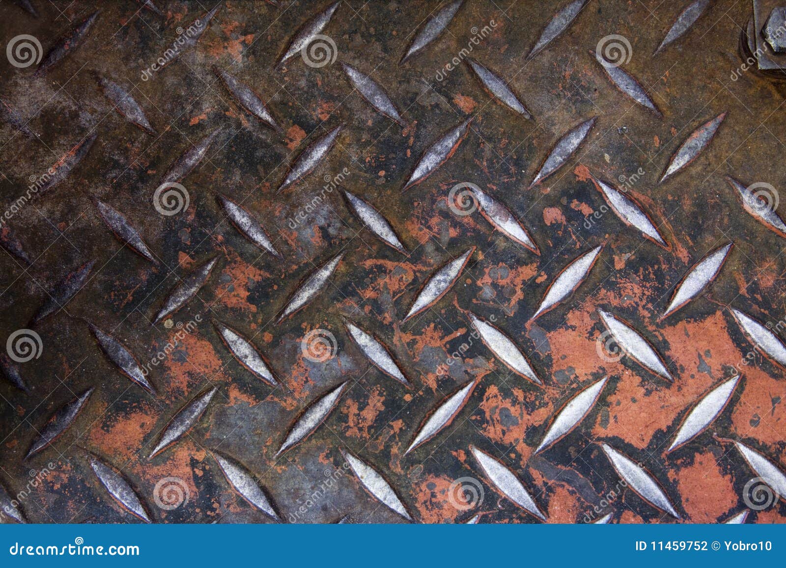 Grunge Diamond Metal Plate Background Stock Photo - Image of industrial ...