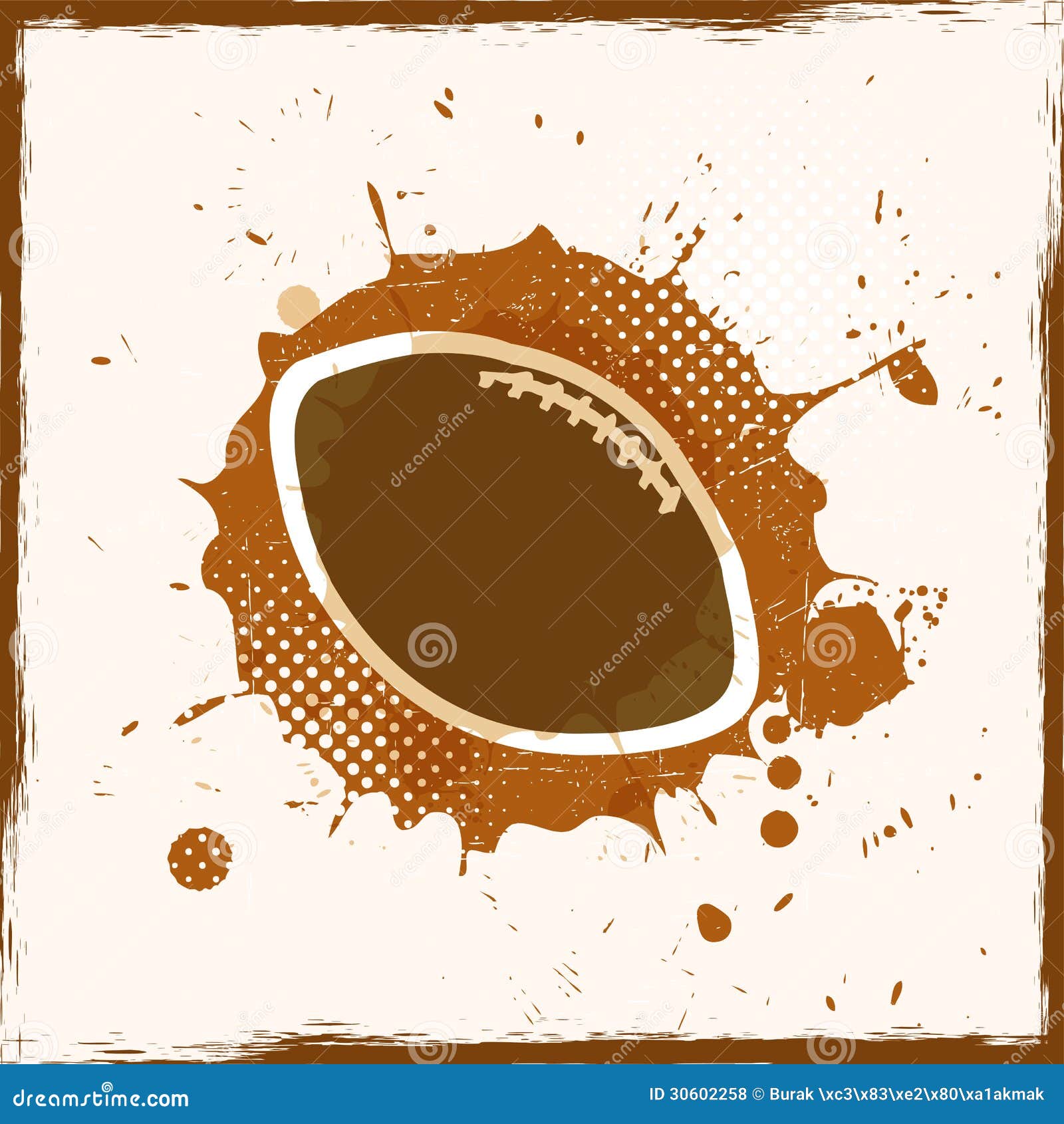 Grunge Dirty Rugby stock vector. Illustration of dirt - 30602258