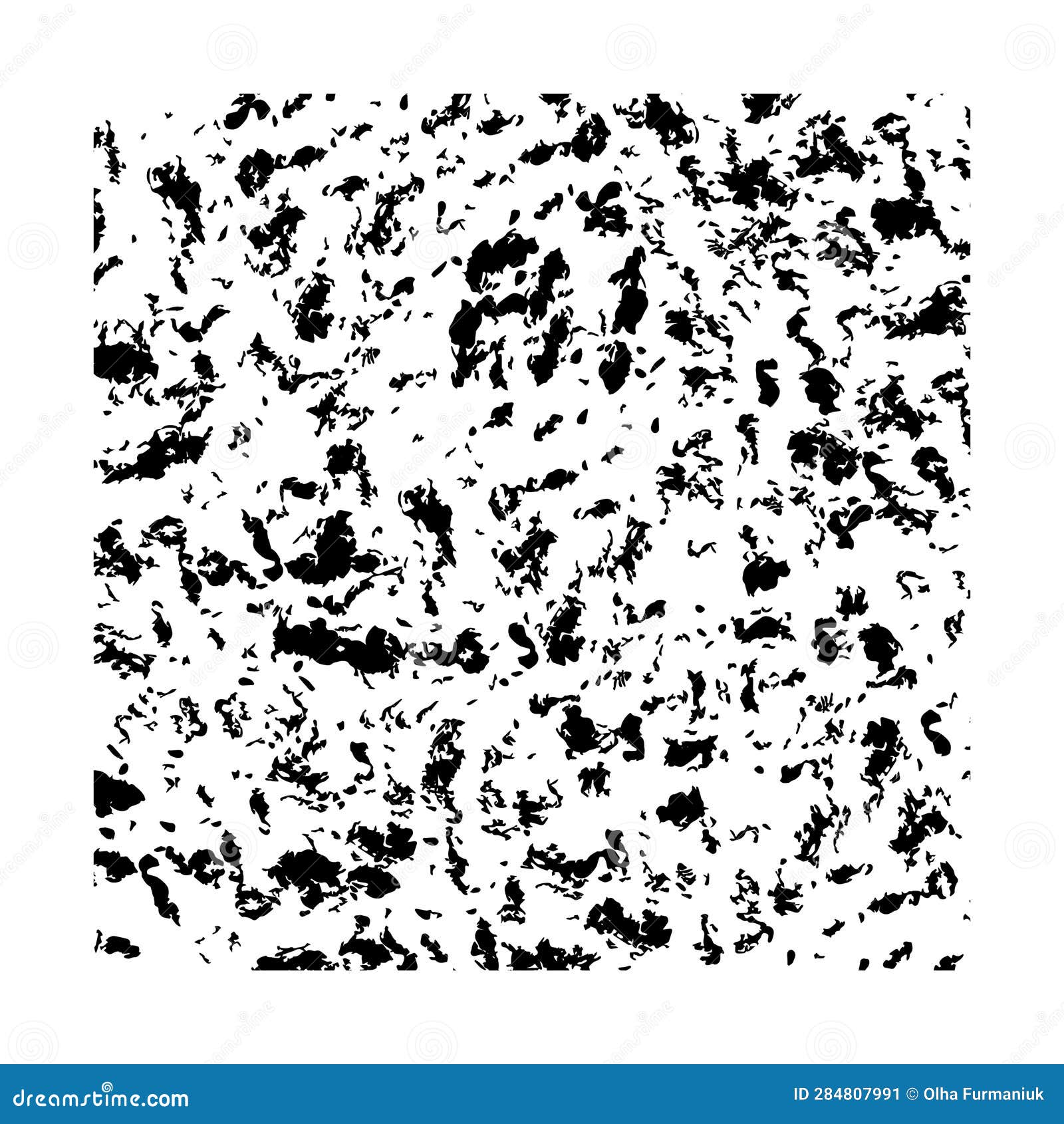 Grunge Distressed Ink Texture Overlay. Abstract Messy Blobs and ...