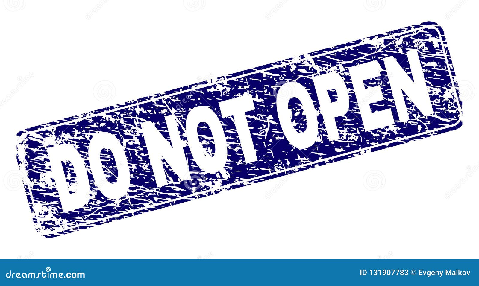 Grunge DO NOT OPEN Framed Rounded Rectangle Stamp Stock Vector ...