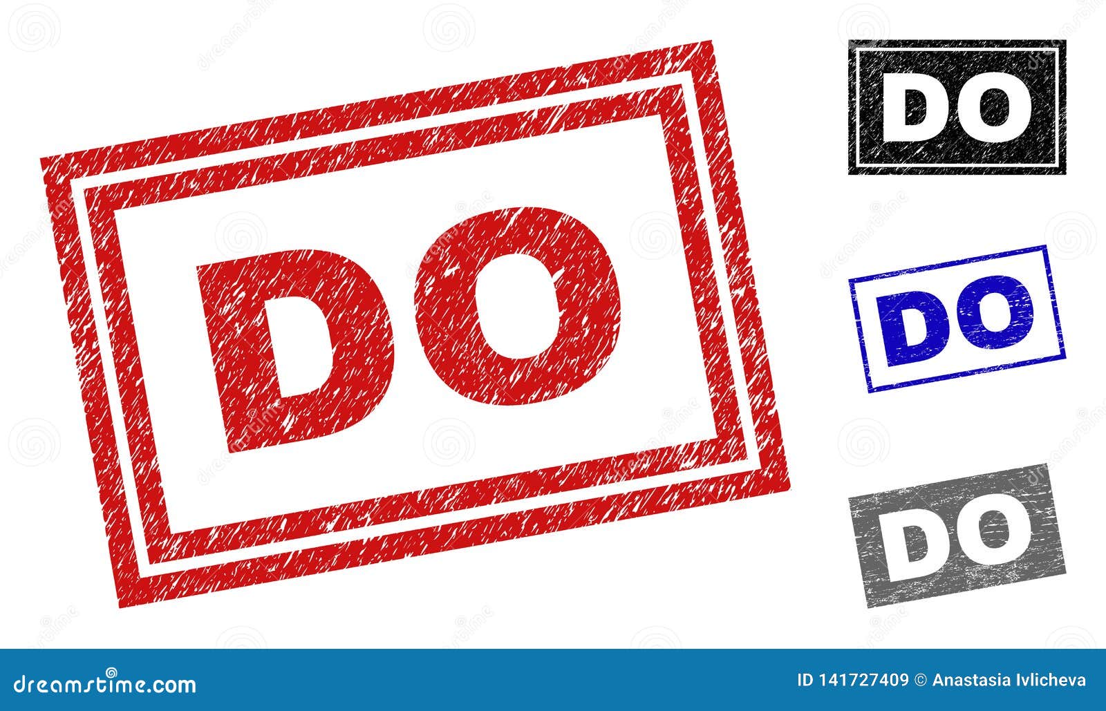 Grunge DO Textured Rectangle Watermarks Stock Vector - Illustration of ...