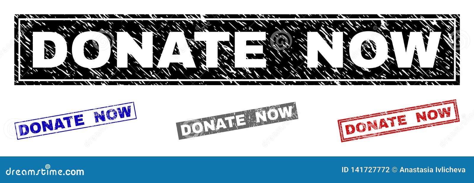 Grunge DONATE NOW Textured Rectangle Stamp Seals Stock Vector ...