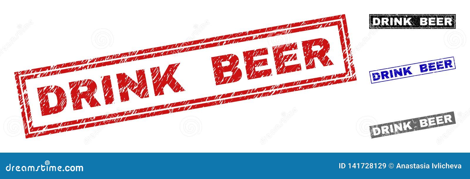Grunge DRINK BEER Textured Rectangle Watermarks Stock Vector ...