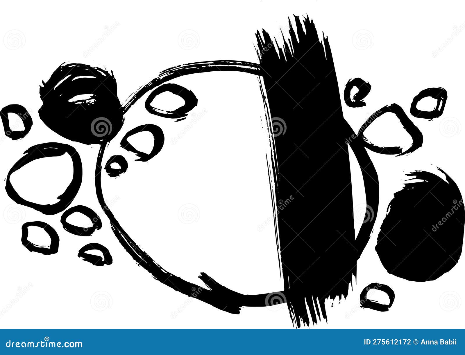 Grunge Dry Brush Abstract Contemporary Frame Stock Vector - Illustration of backdrop, drawing ...