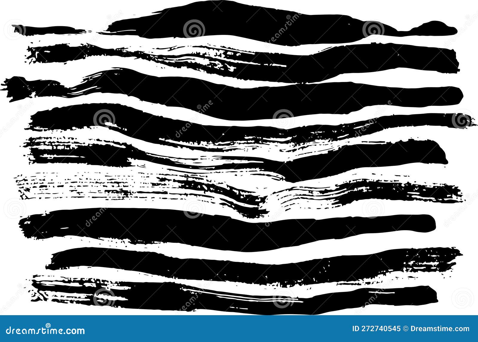 Grunge Dry Brush Ink Texture Stock Vector - Illustration of stroke ...