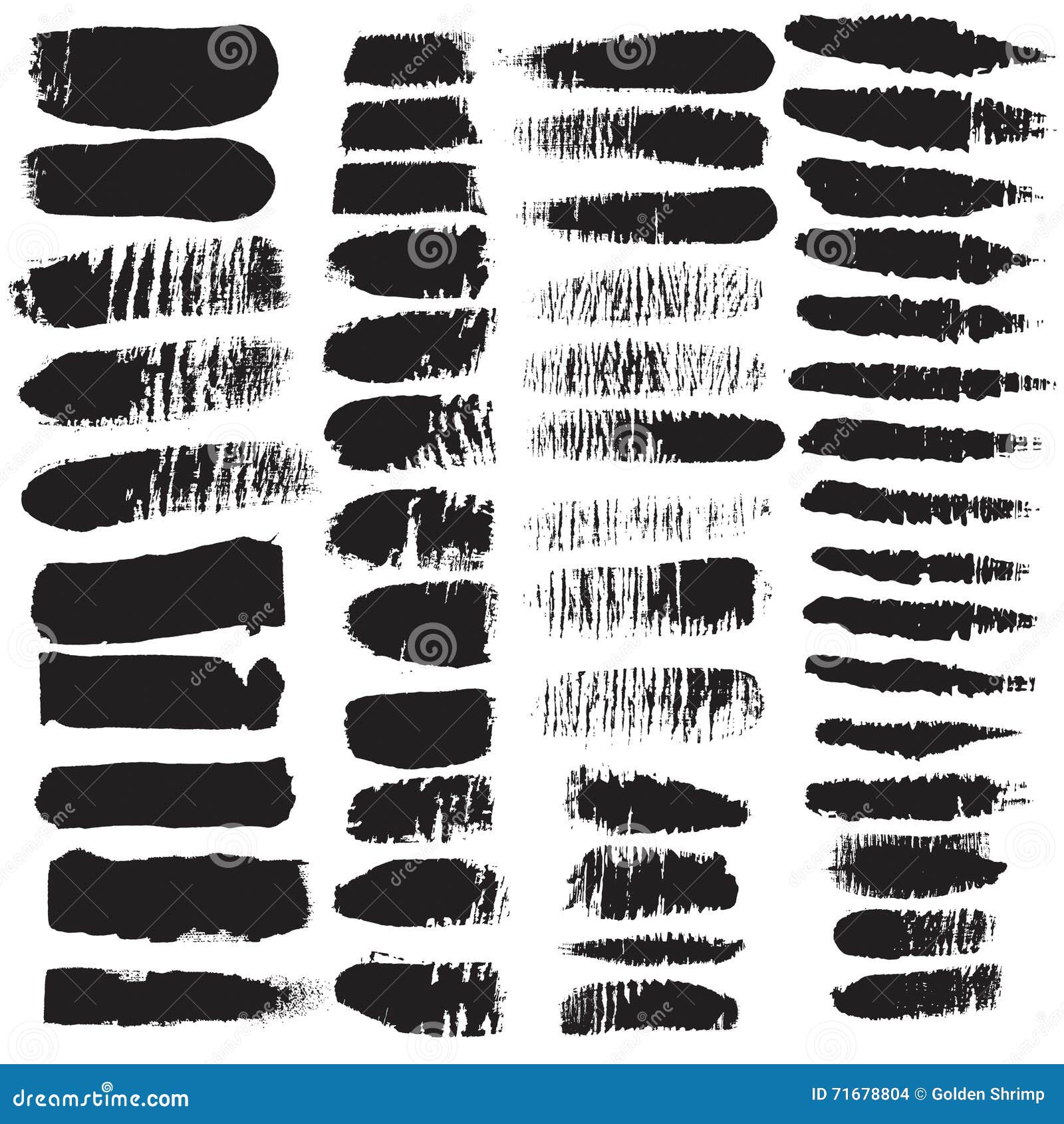 Grunge Edges Vector Set . stock vector. Illustration of graphic - 71678804