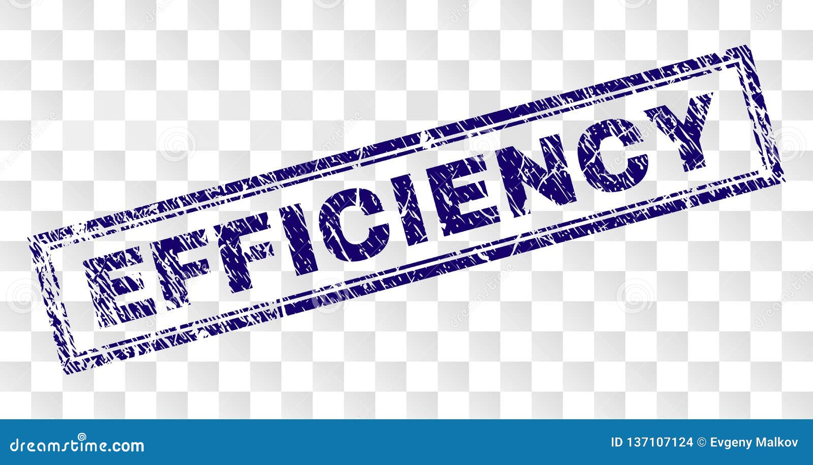 Grunge EFFICIENCY Rectangle Stamp Stock Vector - Illustration of rubber ...