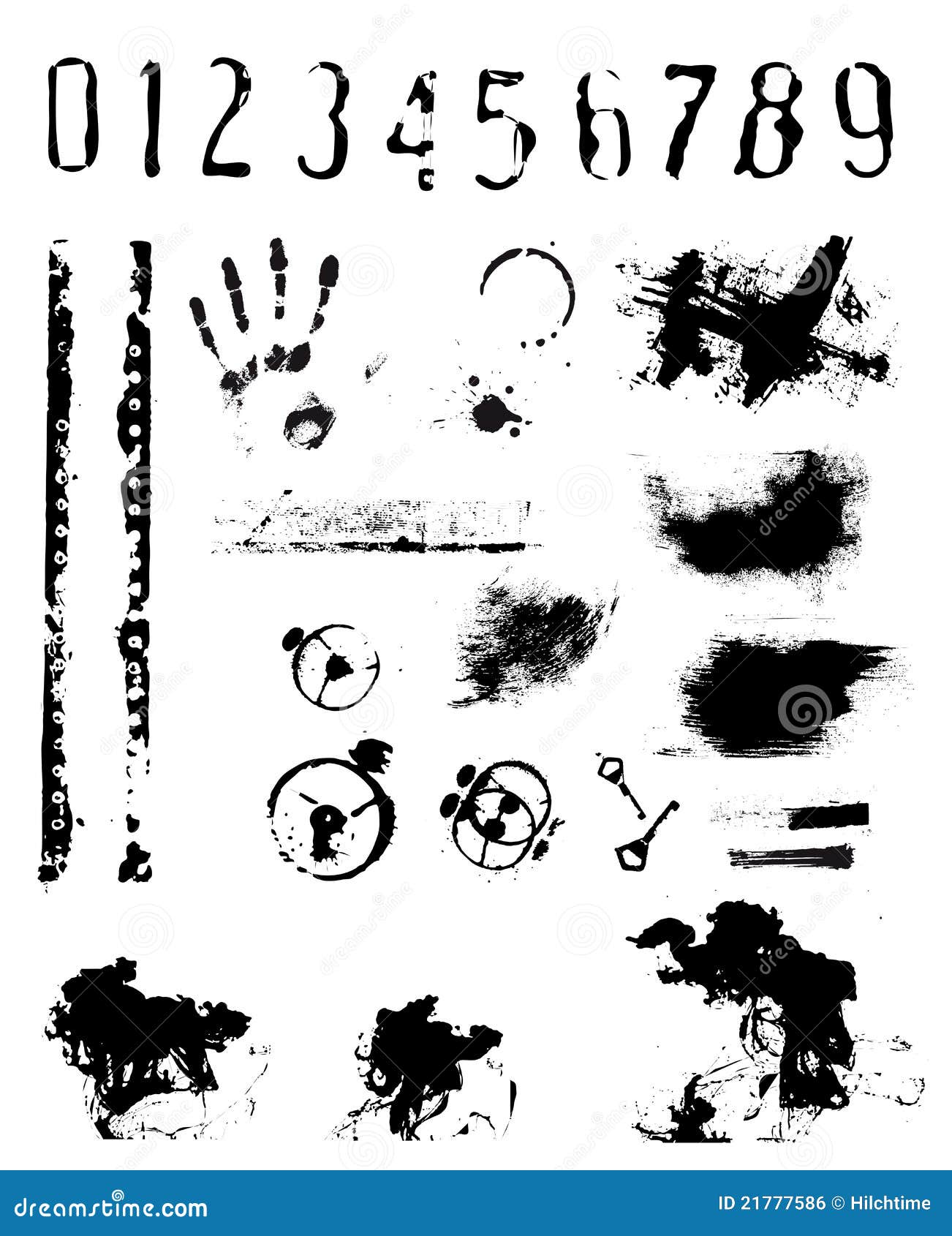 Grunge elements. Vector. stock vector. Illustration of retro - 21777586