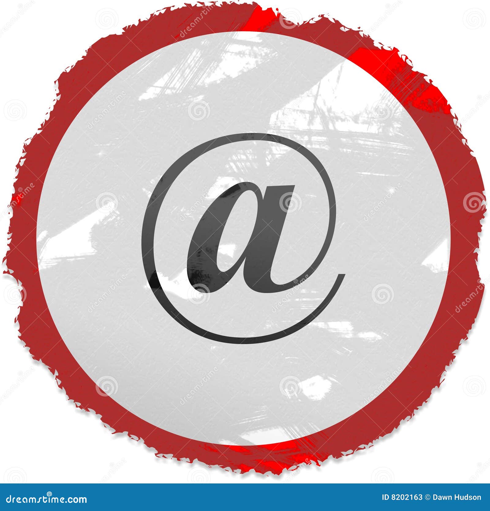 Grunge email sign stock illustration. Illustration of information - 8202163