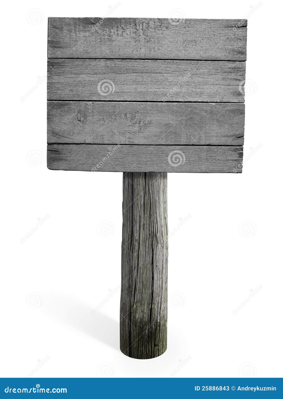 Grunge Empty Wooden Sign or Signboard Stock Image - Image of gray ...