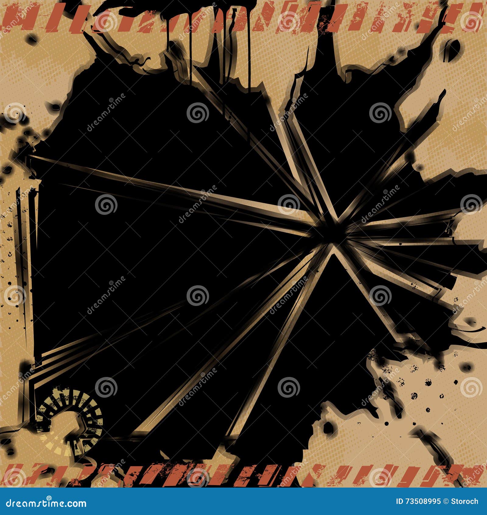 Grunge Explosion Background. Stock Vector - Illustration of poster ...