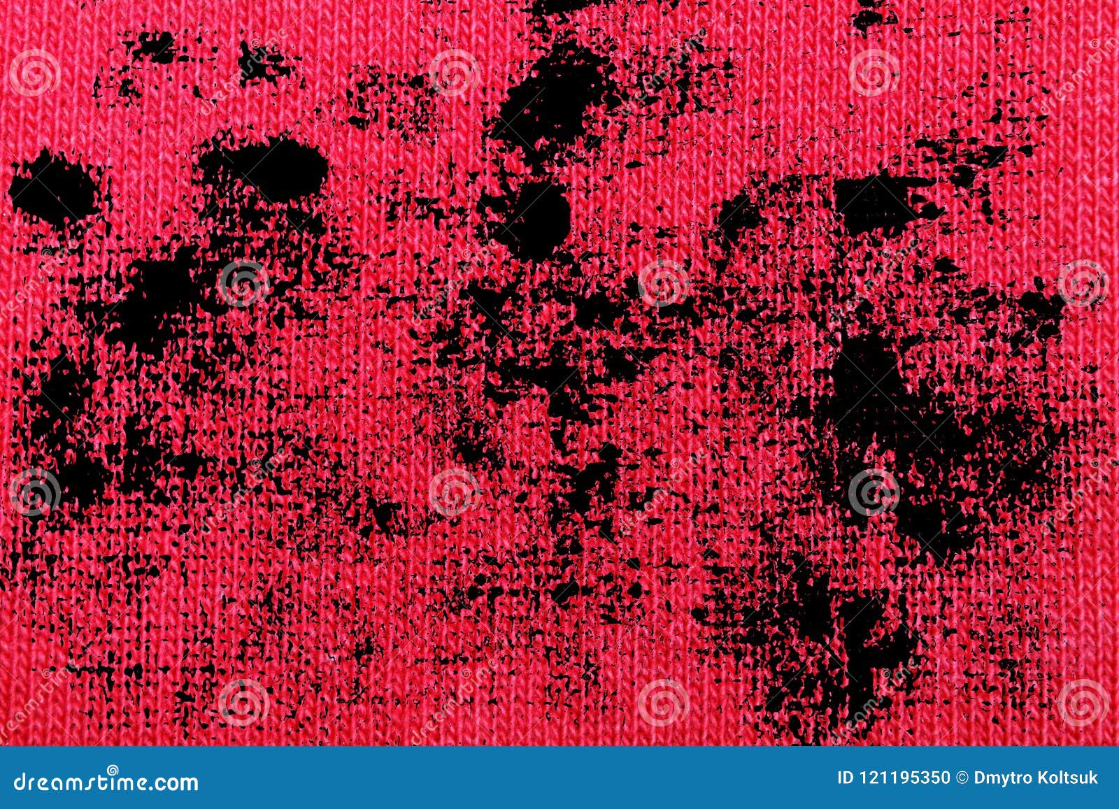Grunge Fabric Red Colored Texture or Background. Stock Photo - Image of ...