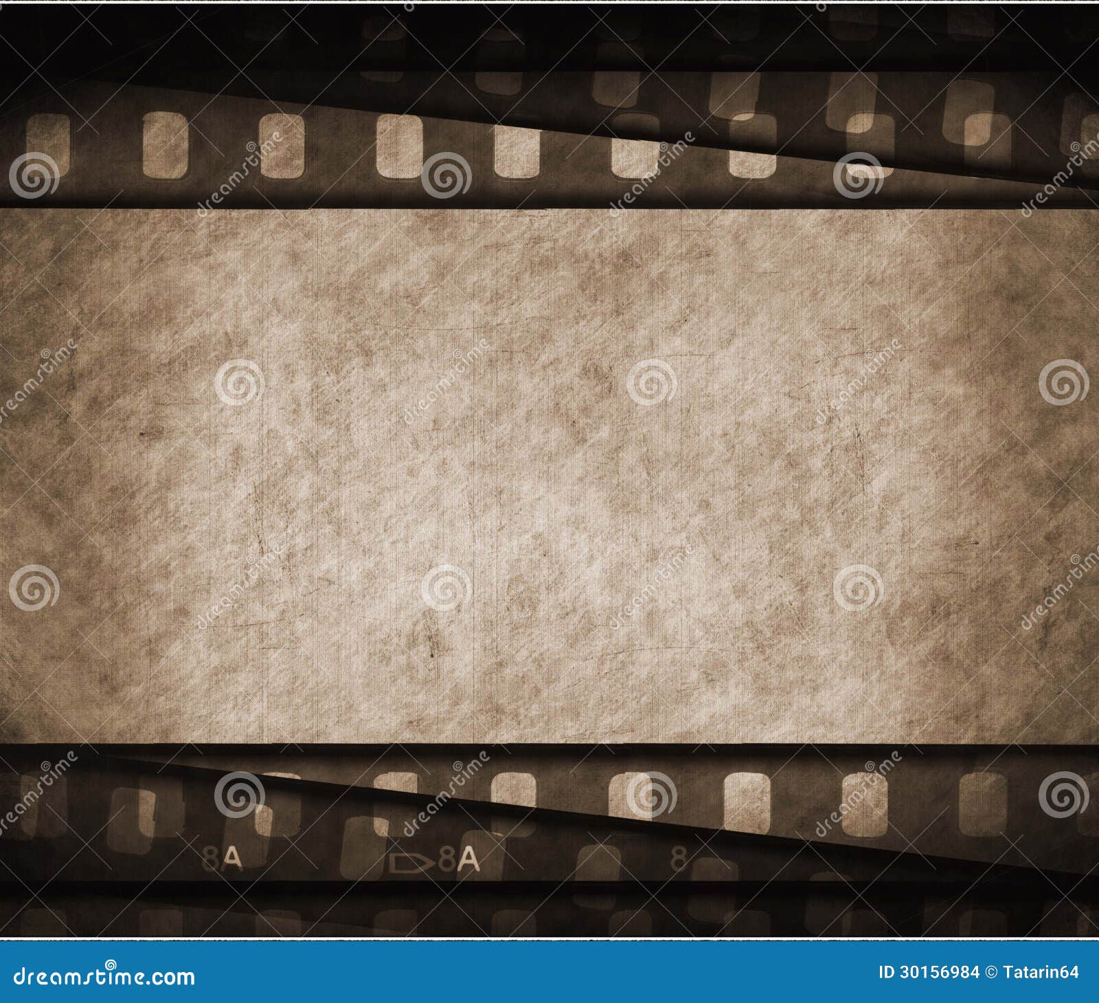 Grunge Film Background with Space for Text or Image Stock Illustration ...