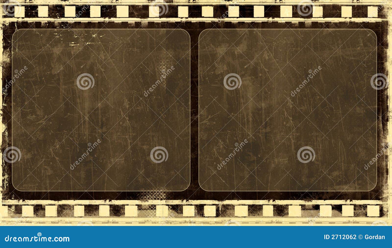 Grunge film frame stock illustration. Illustration of frame - 2712062