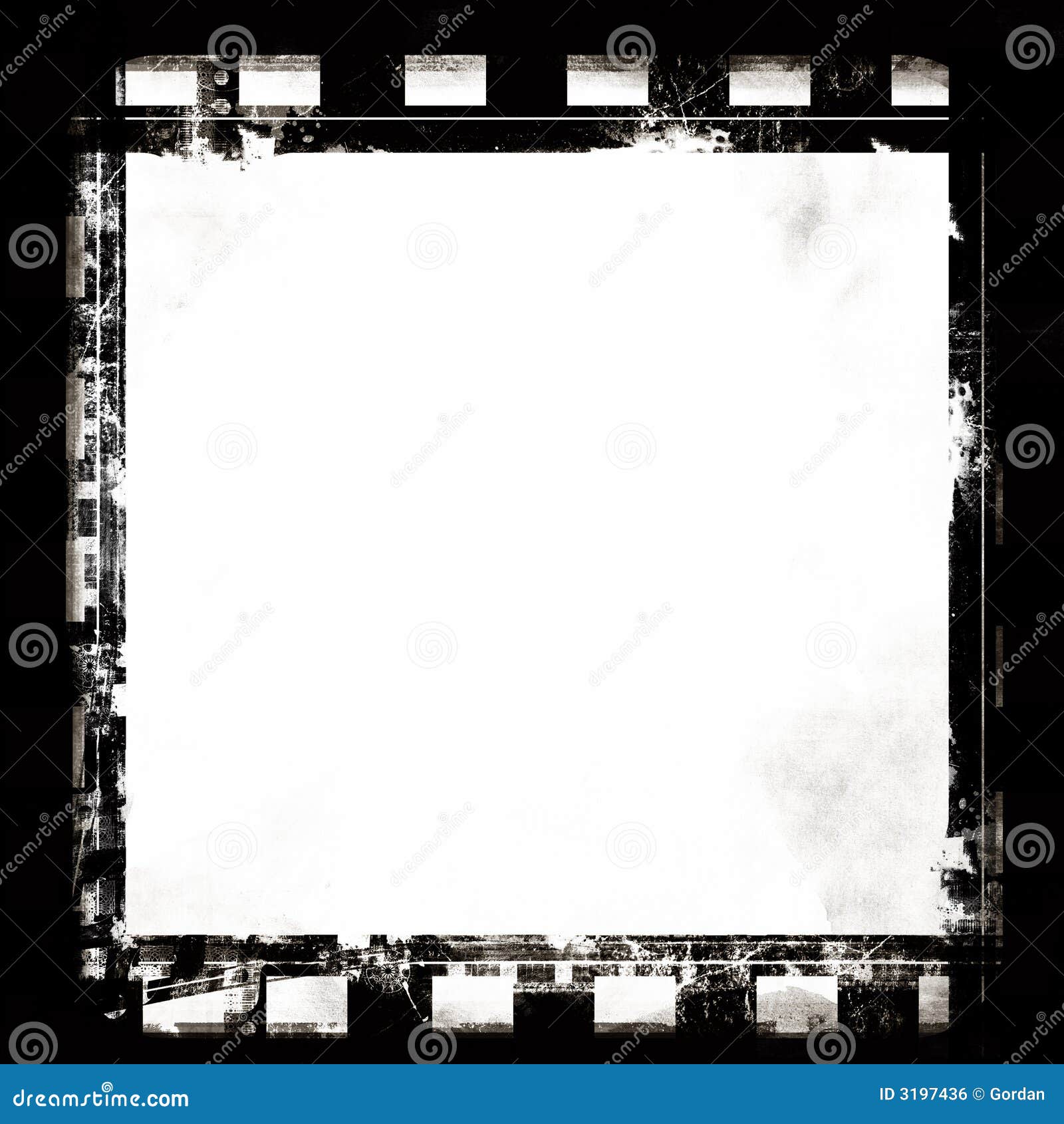 Grunge film frame stock illustration. Illustration of entertainment ...