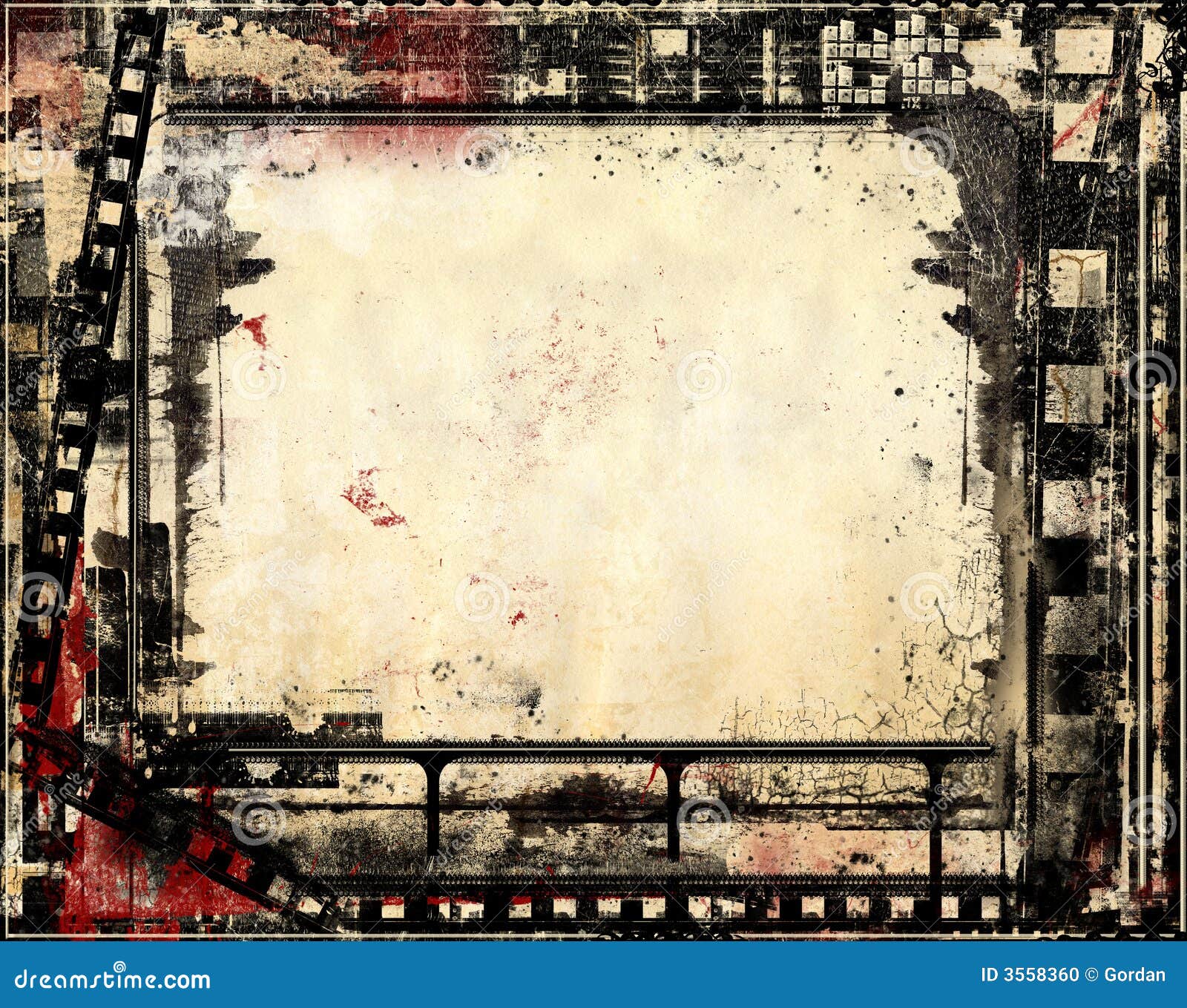 Old Film Frame Template Stock Image | CartoonDealer.com #83136235