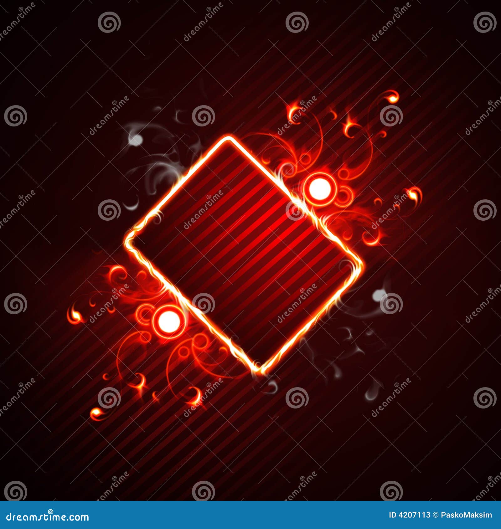 Grunge Fire Rectangle stock illustration. Illustration of rectangle ...