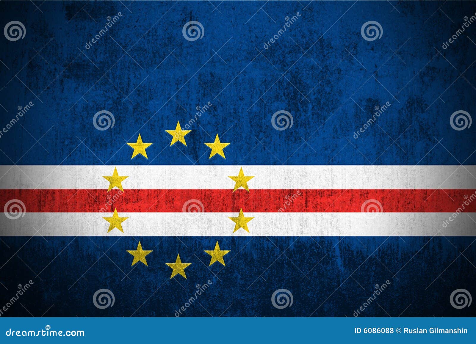 Capo Verde National Flag Waving Texture Background. 3d Illustration ...