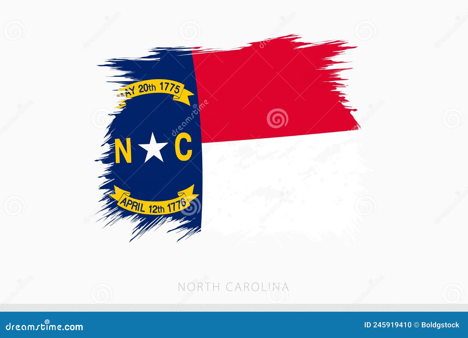 Grunge Flag of North Carolina, Vector Abstract Grunge Brushed Flag of ...