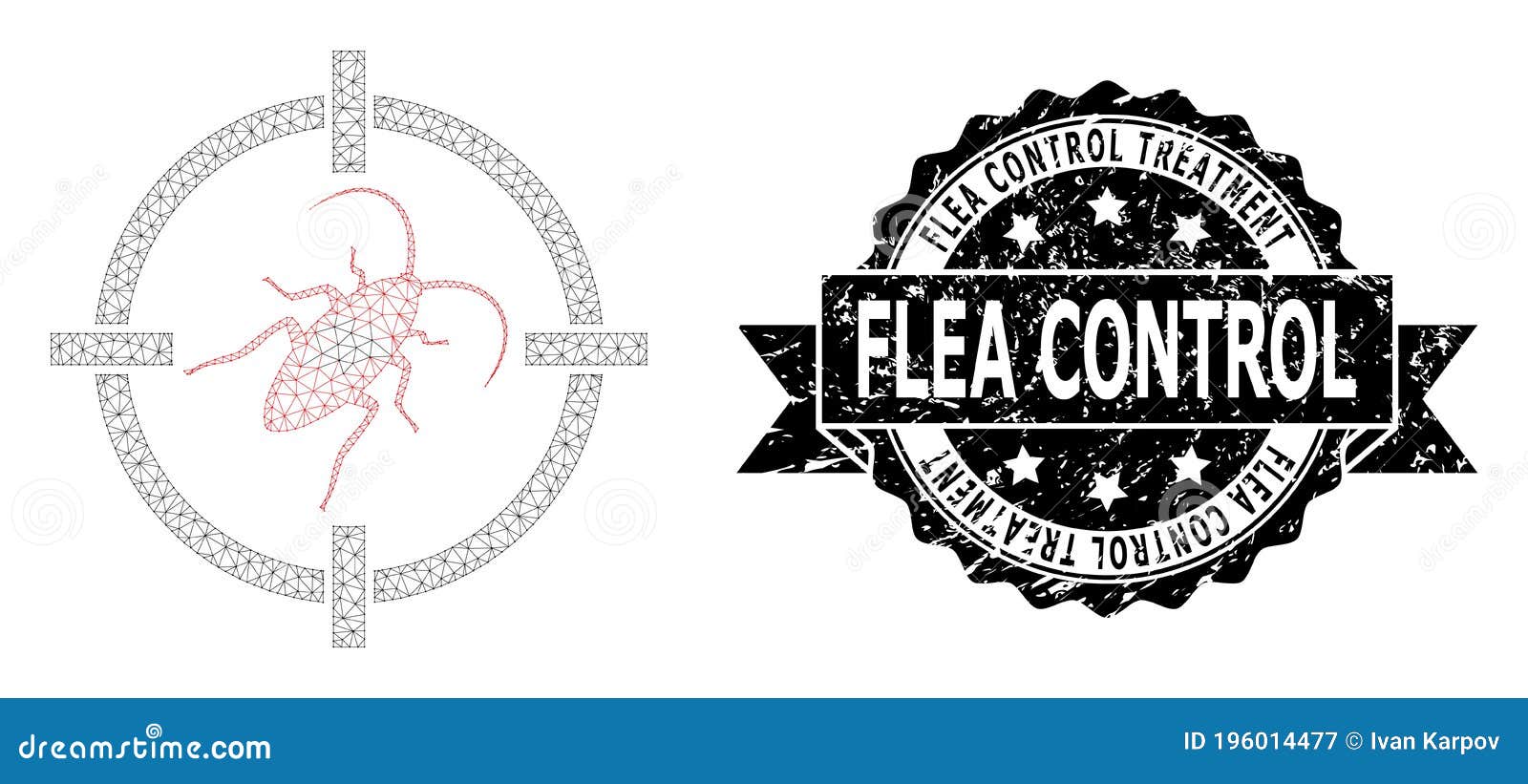 Flea In Target Line And Solid Icon, Pest Control Concept, Flea Warning ... Flea In Target Line And Solid Icon, Pest Control Concept, Flea Warning ...