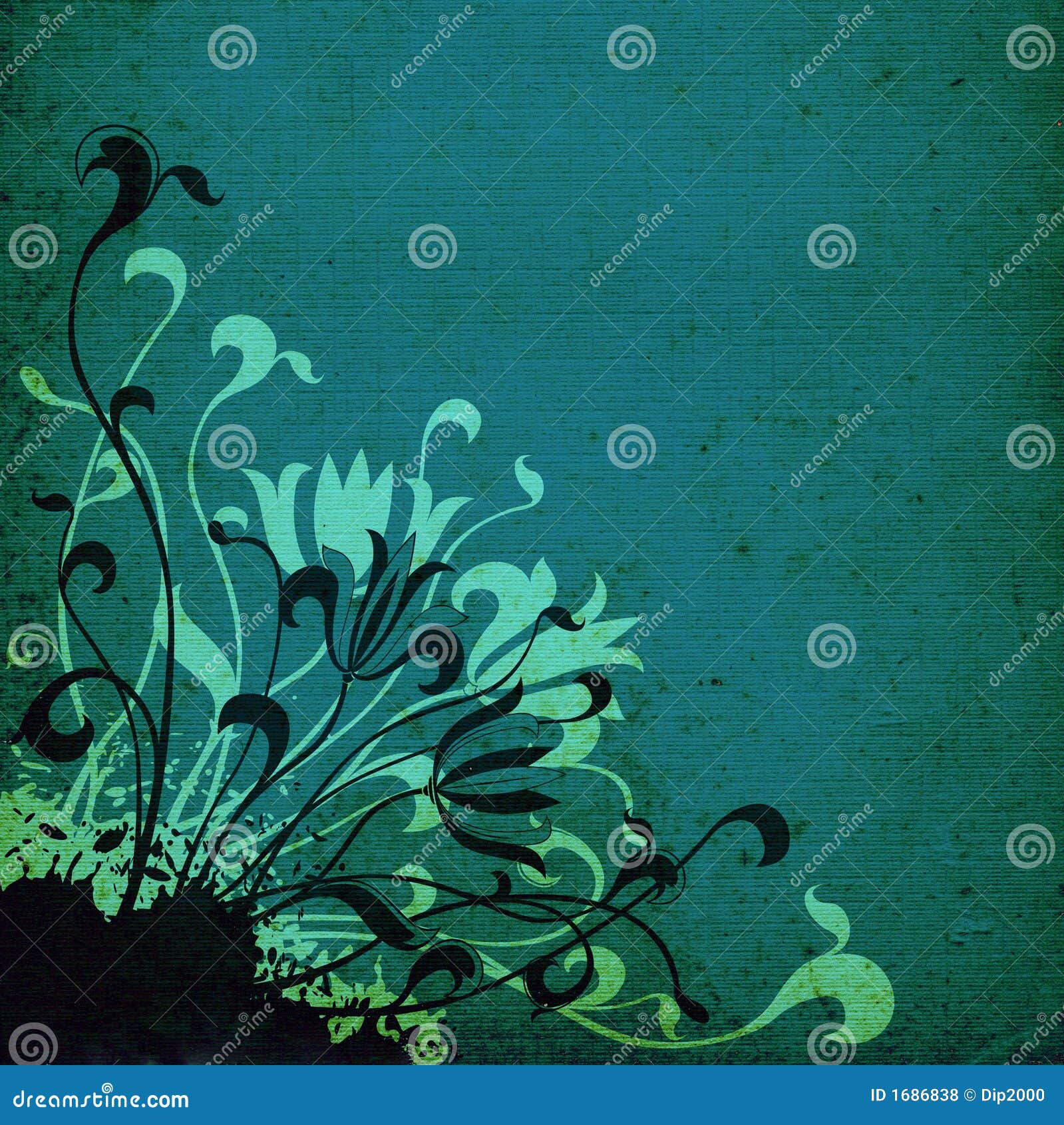 Grunge floral background stock illustration. Illustration of floral ...