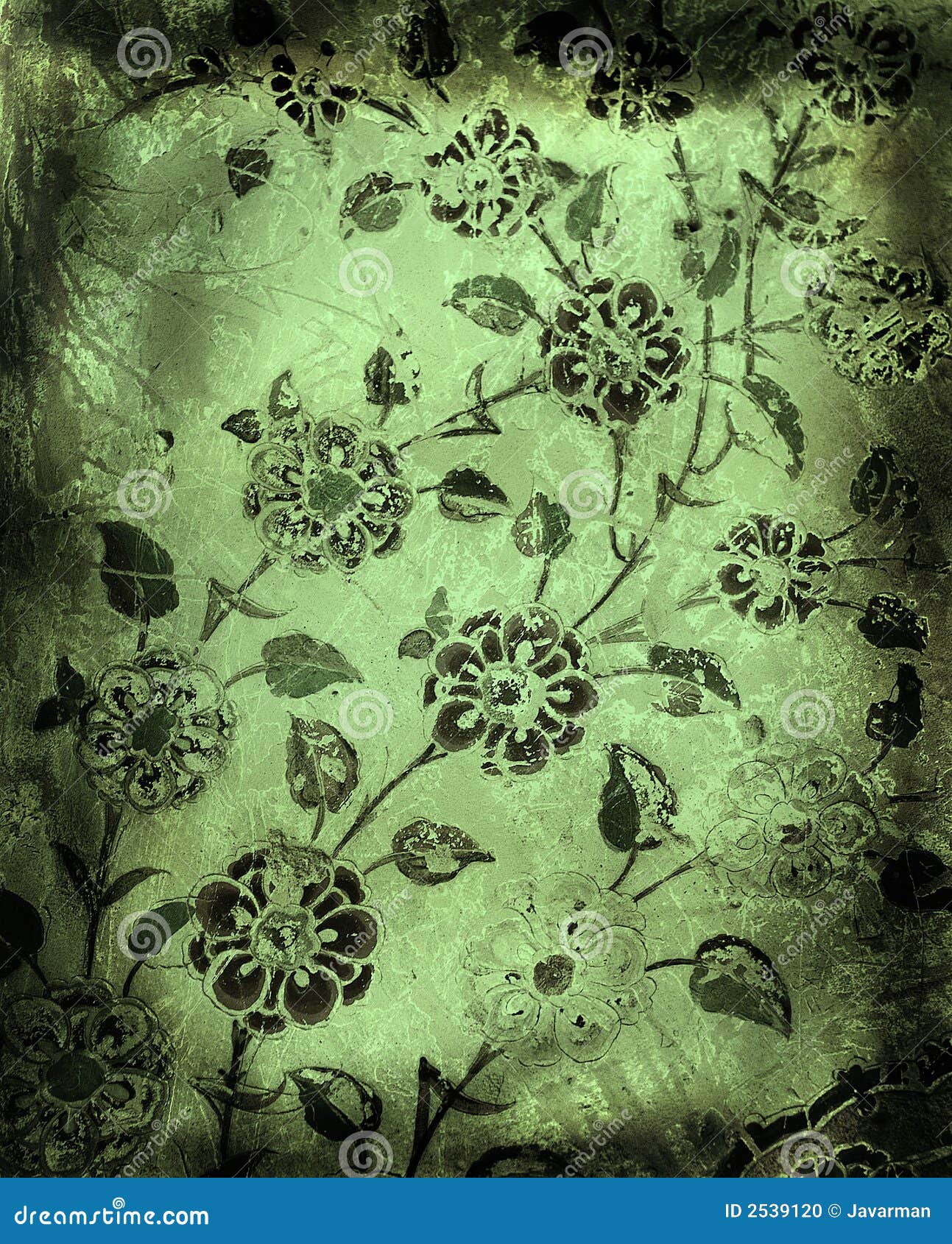 Grunge floral background stock illustration. Illustration of burned ...