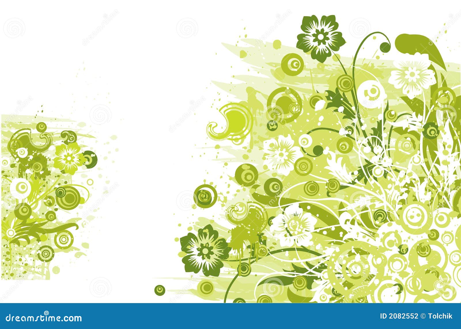 Grunge Floral Background, Vector Stock Vector - Illustration of natural ...