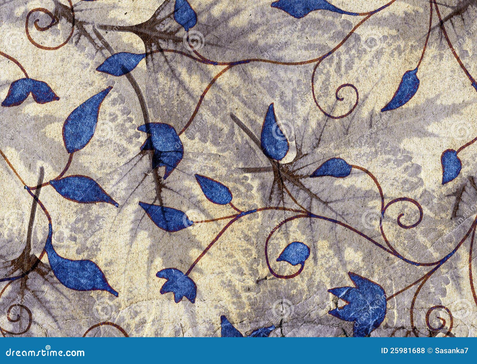 Grunge floral texture stock illustration. Illustration of path - 25981688