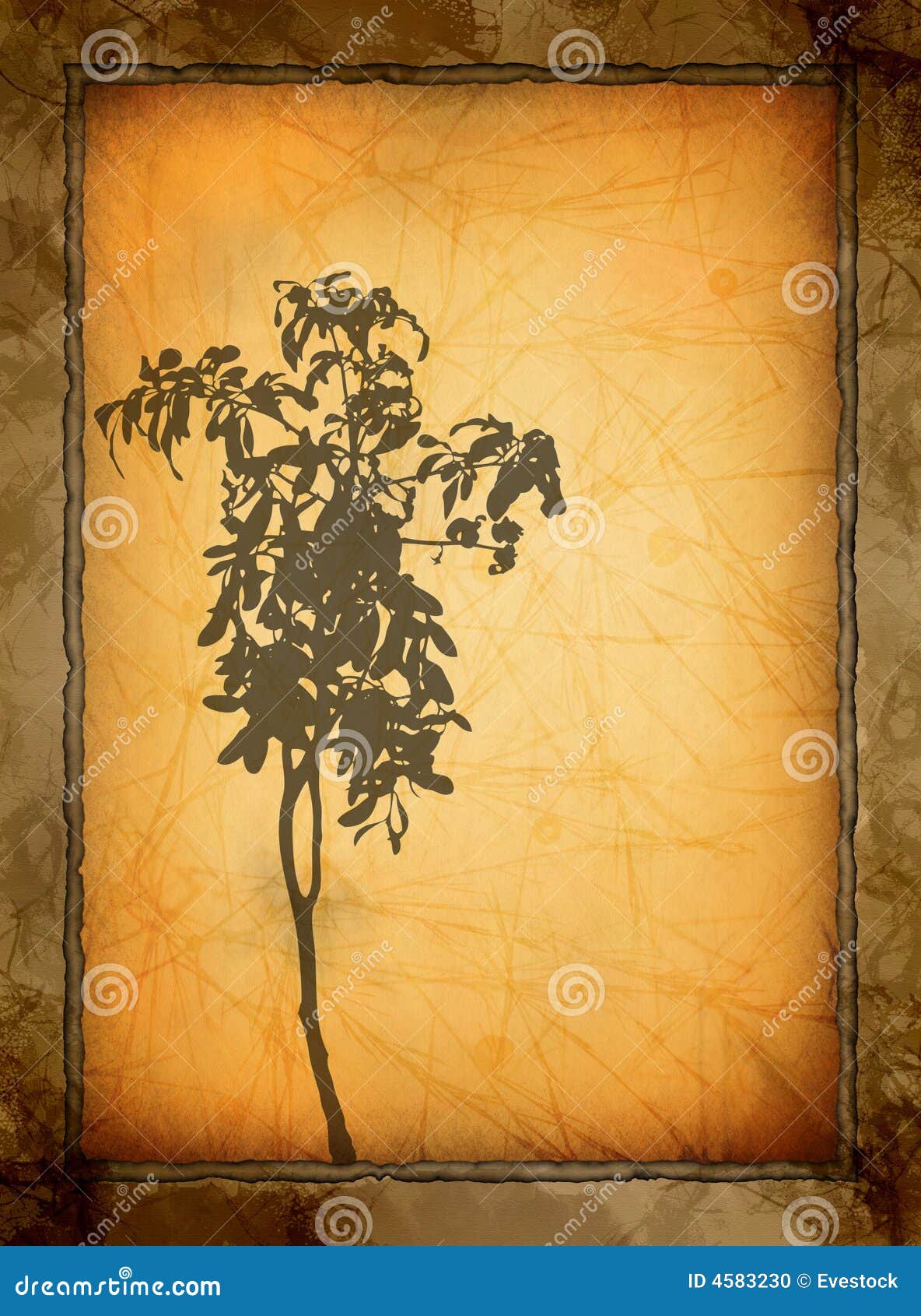 Grunge floral texture stock illustration. Illustration of branch - 4583230