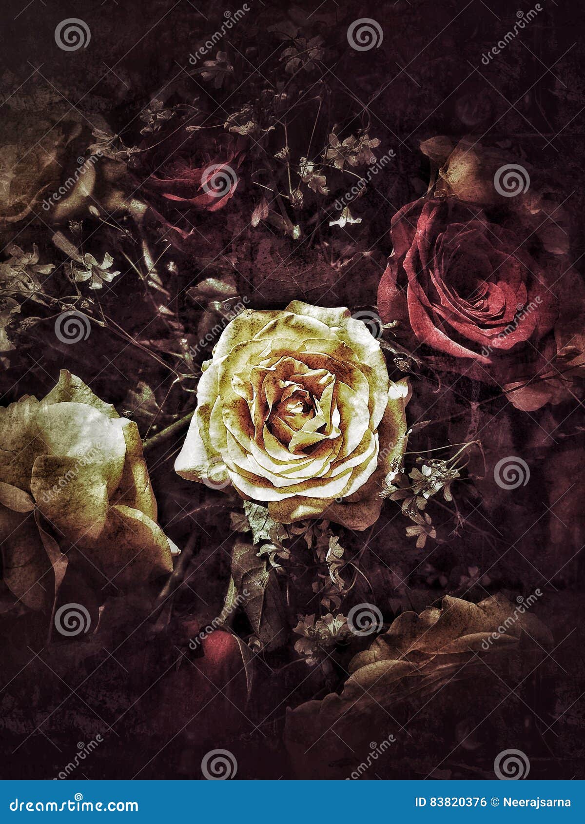 Grunge Flower Background and Texture Stock Photo - Image of indian ...