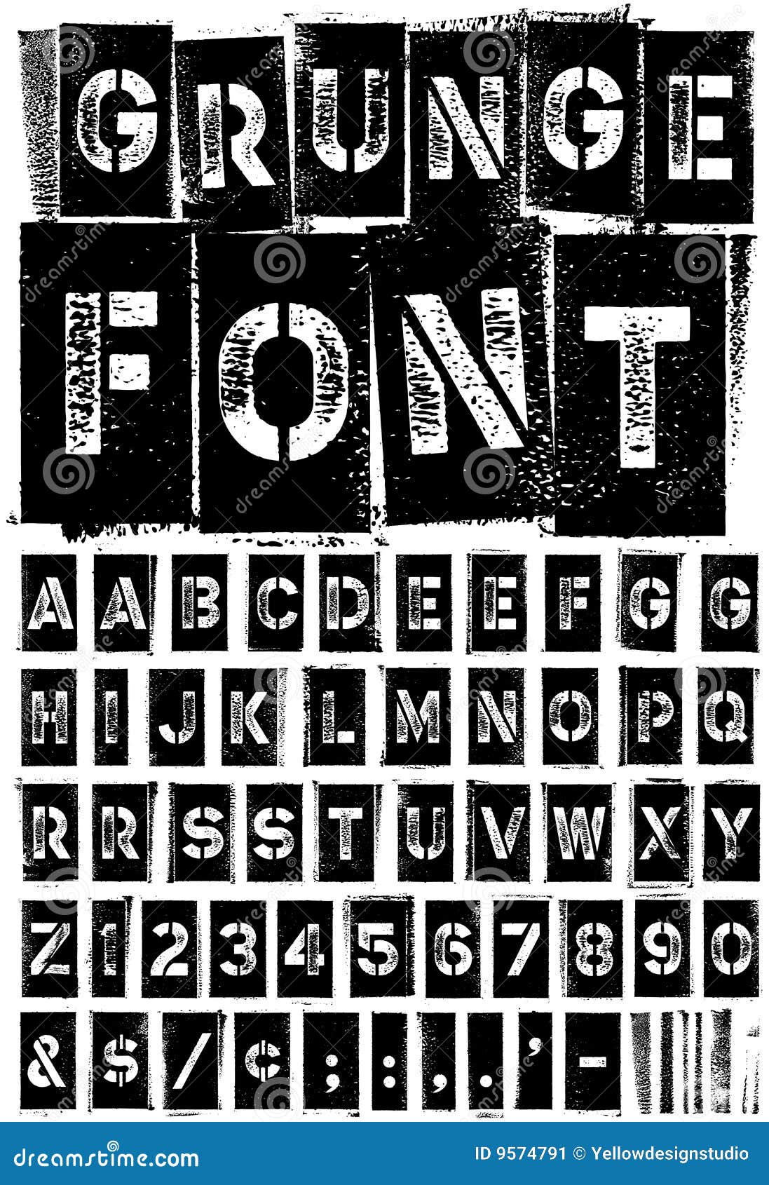 Grunge Font. Vector Alphabet With Split Effect Letters | CartoonDealer ... Grunge Font. Vector Alphabet With Split Effect Letters | CartoonDealer ...