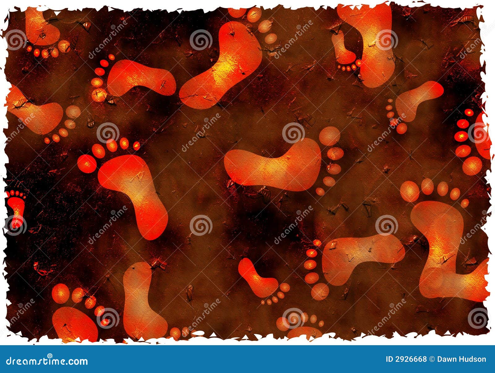 Grunge footprints stock photo. Image of feet, grunge, faded - 2926668