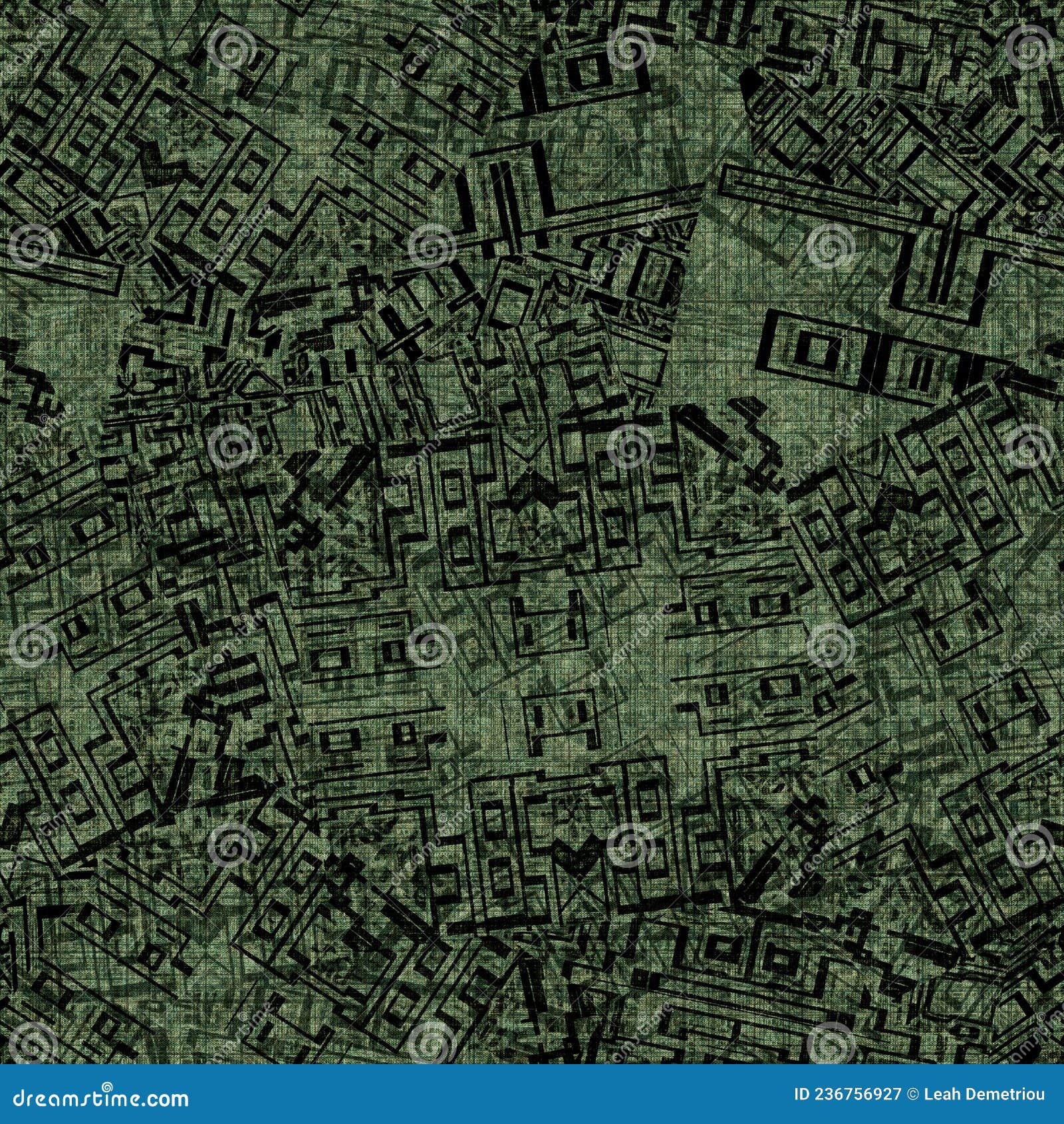 Grunge Forest Green Random Geometric Distressed Seamless Texture ...