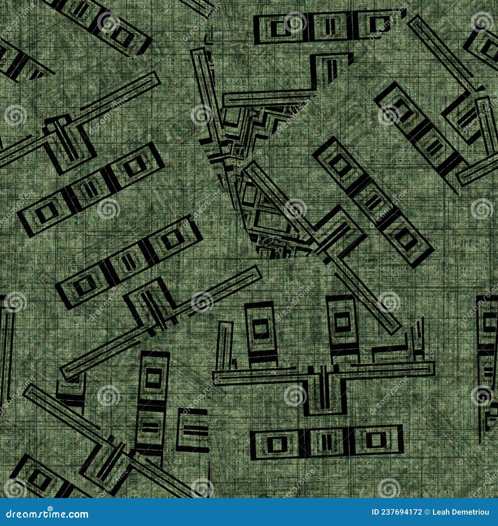 Grunge Forest Green Random Geometric Distressed Seamless Texture ...