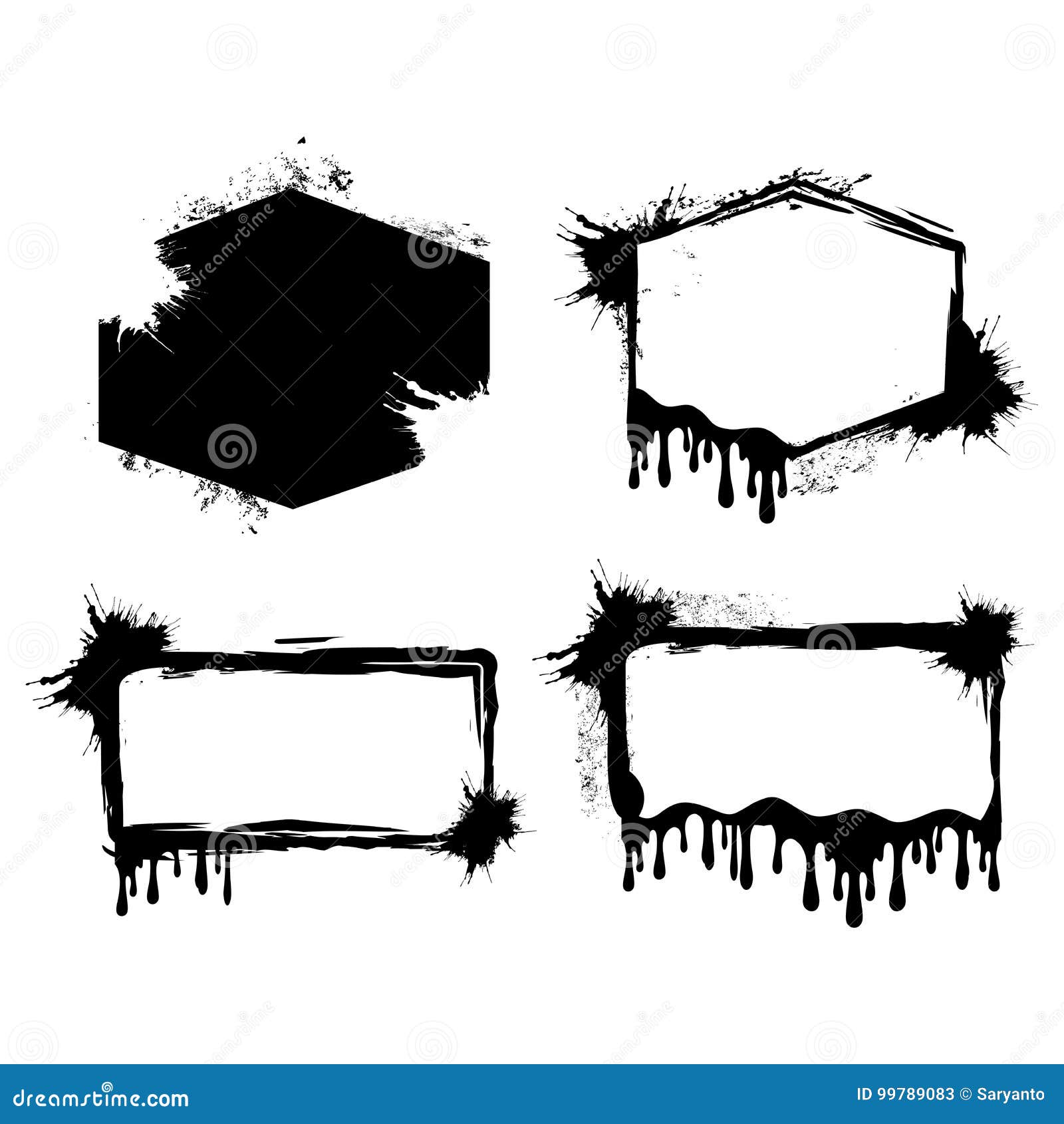 Grunge Frame.Grunge Background.Abstract Vector Template Stock Vector ...