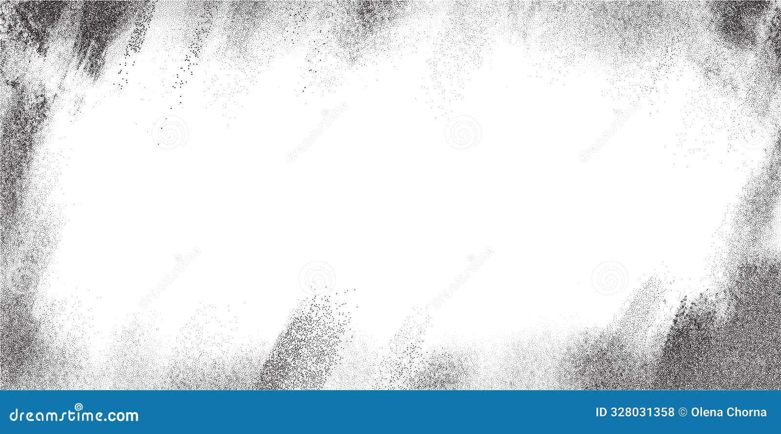 Grunge Frame with Noise Border. Vector Grainy Background with Spray ...