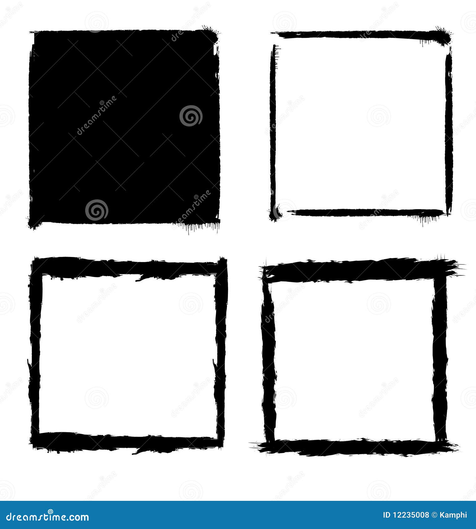 Grunge frames stock illustration. Illustration of black - 12235008